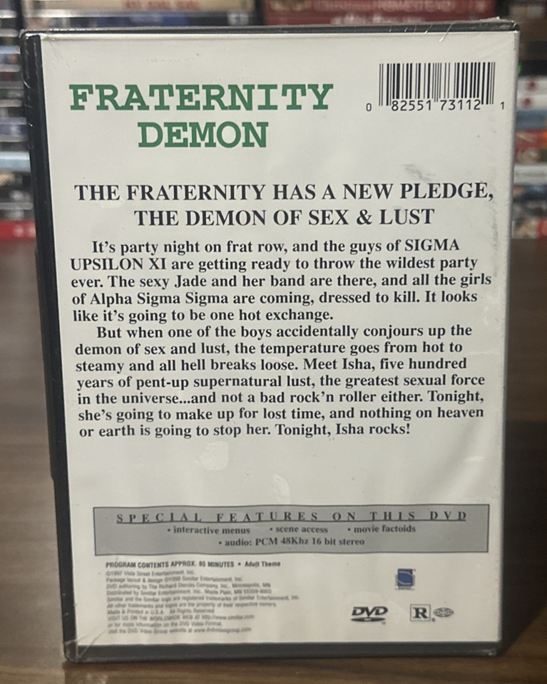 Fraternity Demon DVD NEW 82551731121| eBay