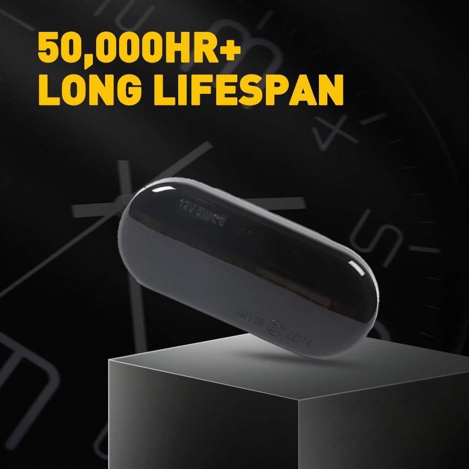 2x Amber Dynamic Side LED Marker Signals Light For 00-03 Volkswagen MK4 ...