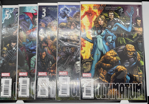 Ultimatum 1-5 Lot NM Marvel 2008 Comics featuring X-Men, Dr. Doom, FF ...