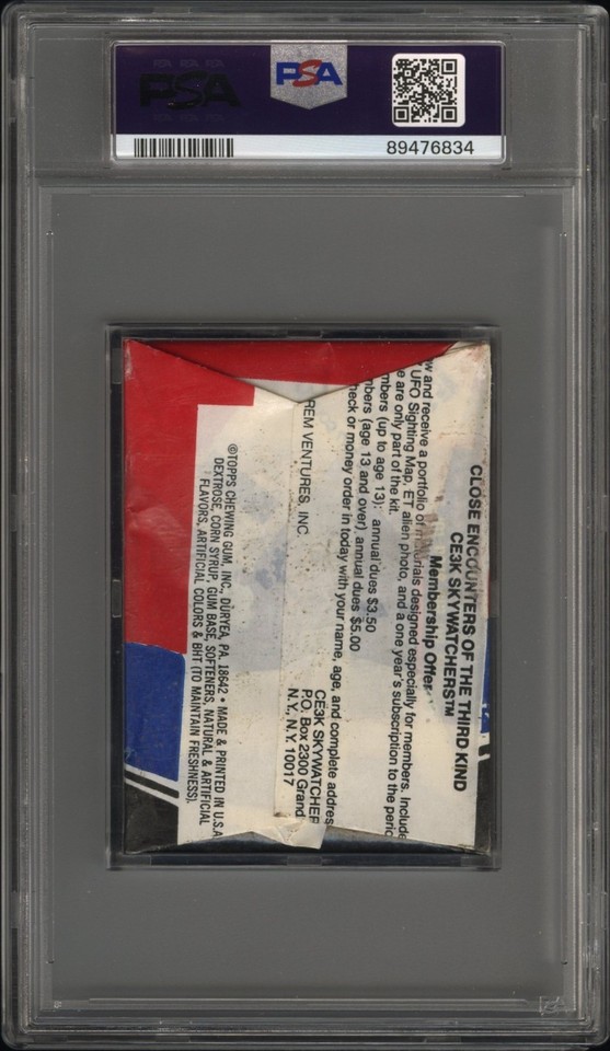 1978 Topps CLOSE ENCOUNTERS Wax Pack - PSA 7 | eBay