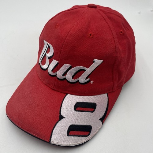 Dale Earnhardt Jr Hat Mens Strapback Red Budweiser Dad 8 Racing Nascar ...