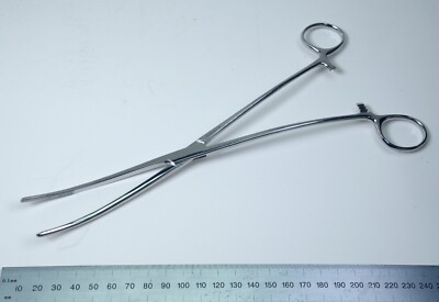 Codman #30-5561 Bozeman Dressing Forceps 10¼" Curved Stainless Steel ...