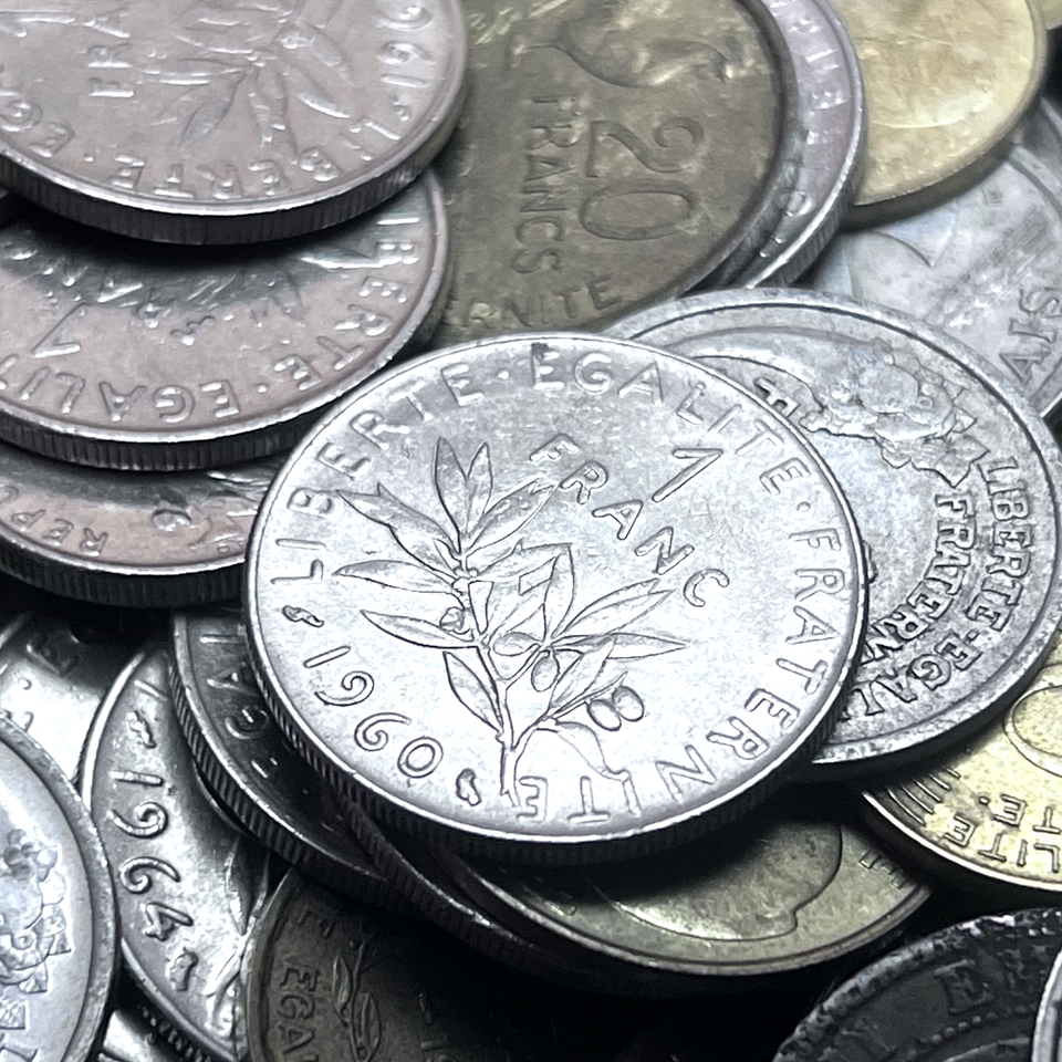 French Coins 5 LB Bulk Lot of ~525 Random Coins from France 🇫🇷 | eBay