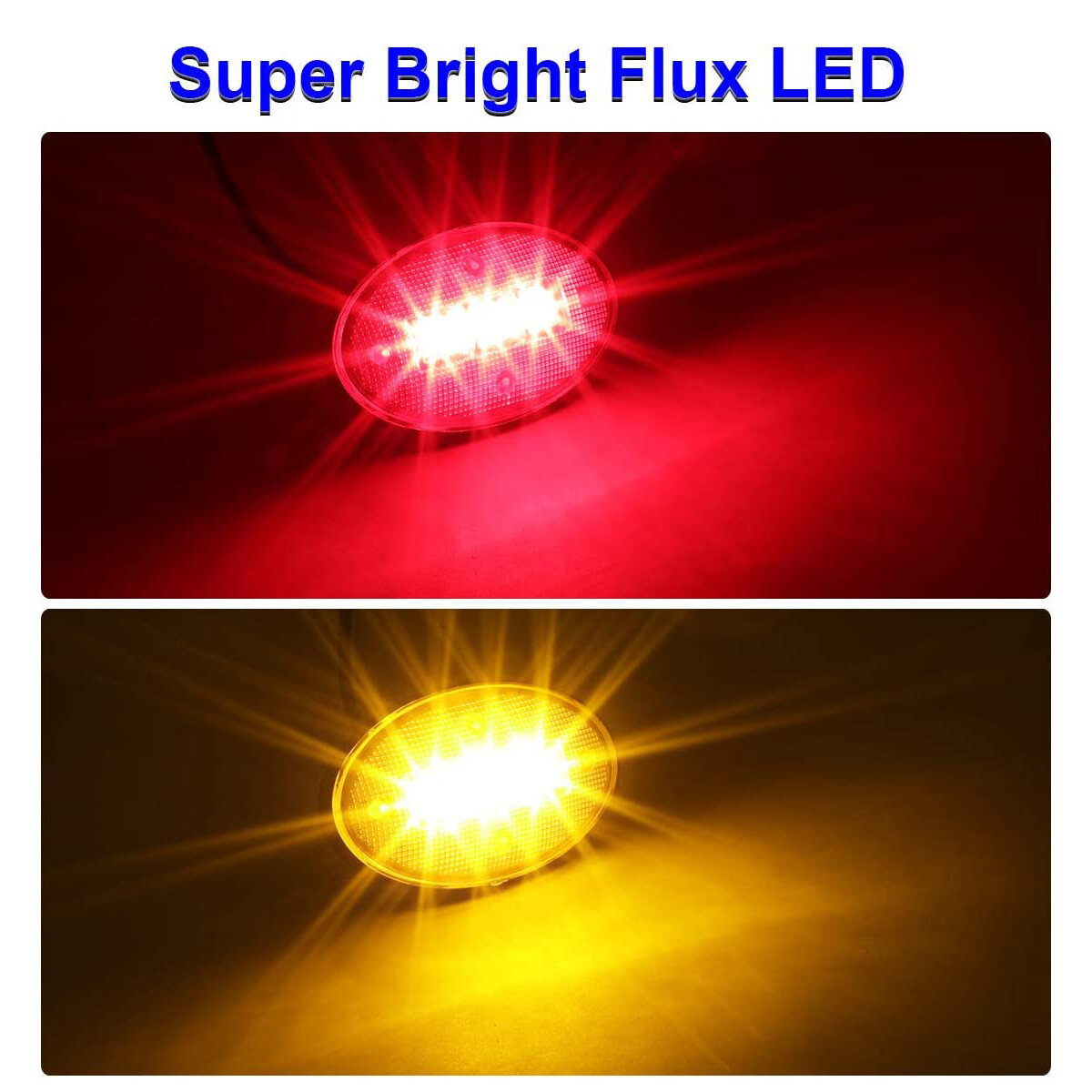 4pcs For 1999-10 Ford F350 3 LED Dually Bed Front/Rear Side Fender ...