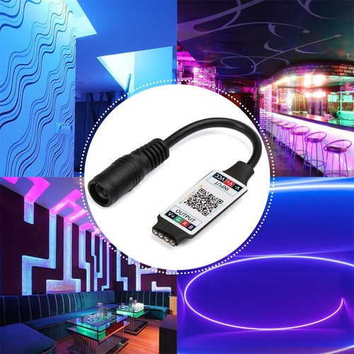 4Pin Connector Smart DC 5-24V Bluetooth RGB Controller Adapter LED ...