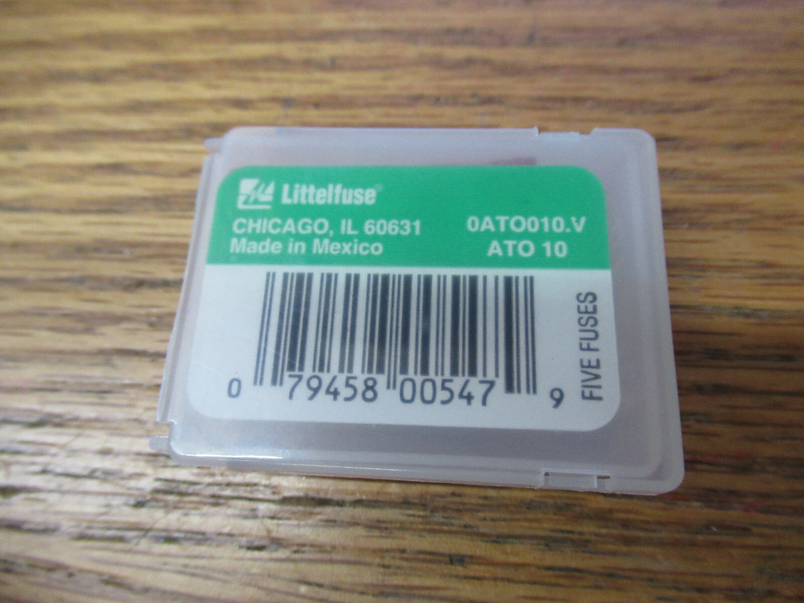 LITTELFUSE 0ATO010.V / ATO10 FUSE ATO BLADE 32V 10A 20 PKS OF 5 = 100 ...