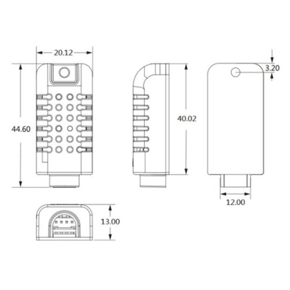 AM1011A Temperature Humidity Sensor Capacitive Module Analog Signal ...