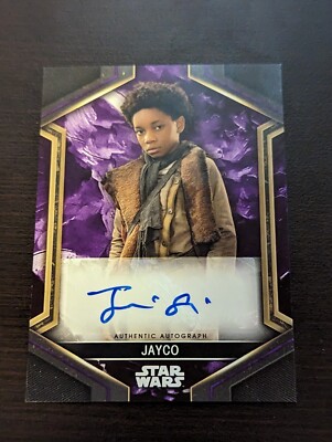 2023 Topps Star Wars Obi Wan Kenobi Jecobi Swain as Jayco Auto Purple ...
