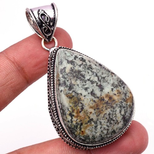 Edulite Gemstone 925 Sterling Silver Handmade Jewelry Pendant 2.09" | eBay