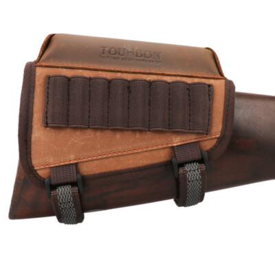 TOURBON Canvas Hunting Rifle Ammo Holder Cheek Rest Comb Riser ...