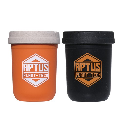 Aptus 8oz Re:Stash Jar - Black / Orange | 236ML | Silicone | Humidity ...