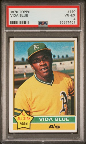 1976 TOPPS #140 VIDA BLUE PSA 4 | eBay