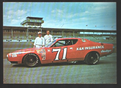 Buddy Baker & Harry Hyde #71 Dodge-NASCAR Post Card 1973-Daytona | eBay