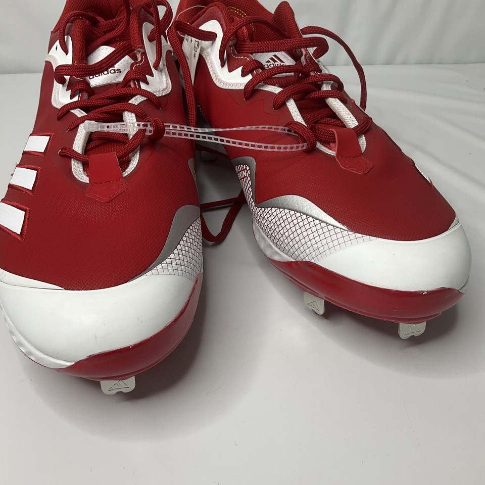 Adidas Icon 6 Bounce Men's Baseball Cleats Size 17 Red/White FV9354 New ...