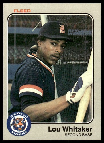 1983 Fleer #348 Lou Whitaker - Detroit Tigers | eBay