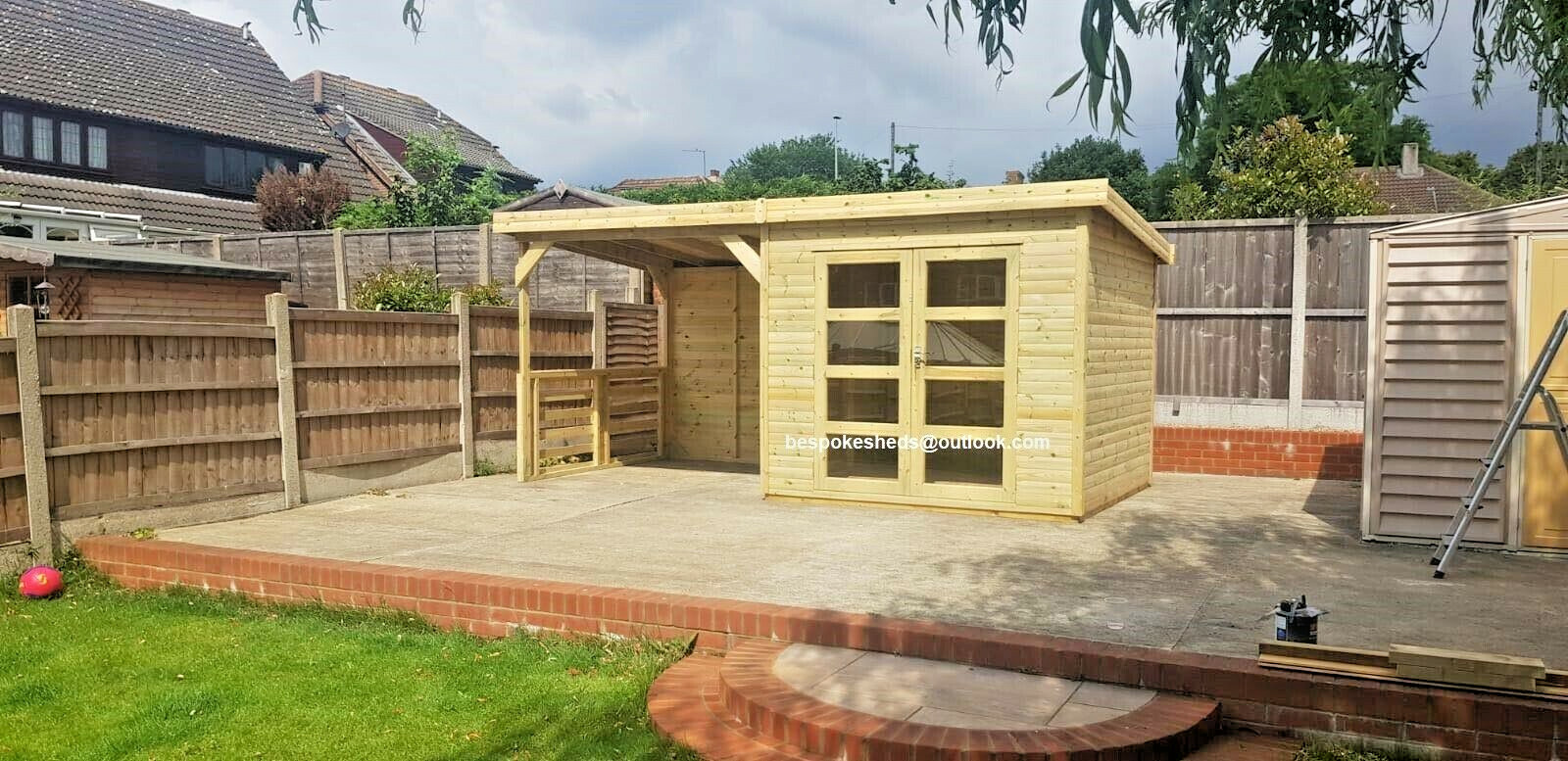 Summer house with Shelter Shed Log Cabin Hot Tube T&G Treated Studio ...