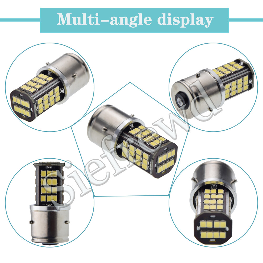 2x 6V 6 Volt BA21S LED Headlight Bulb For Motorcycle Scooter Vintage ...