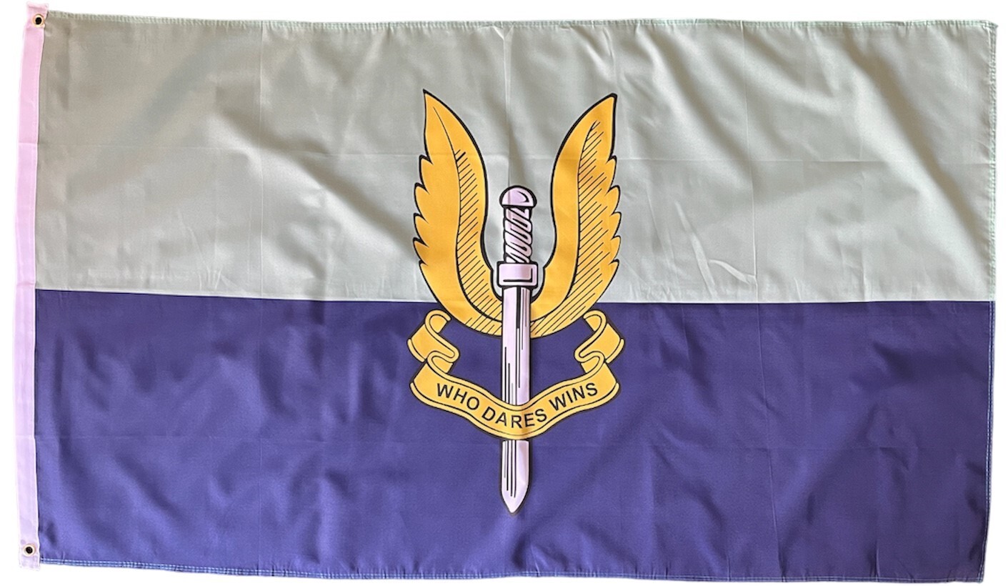 SAS Flag Large Who Dares Wins Special Air Service Army Military Flag ...