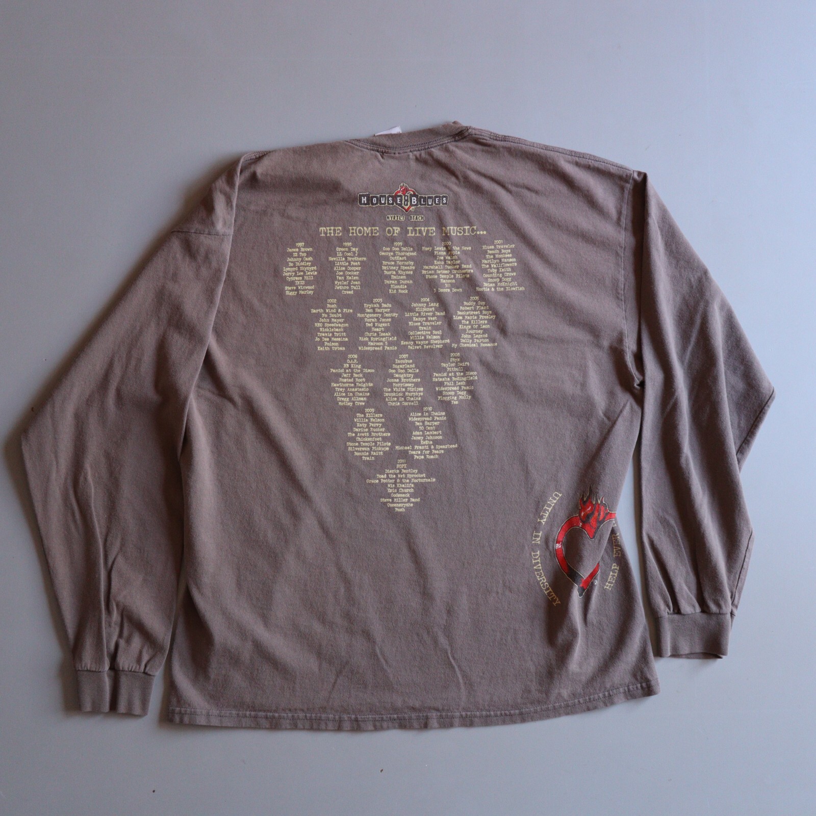 House of Blues Myrtle Beach 2000s Y2k Shirt Rock Band… - Gem