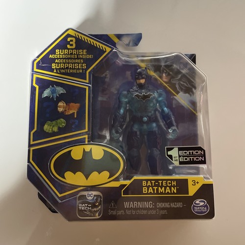 ***READ*** Bat-Tech Batman Blue Translucent Rare Chase 4" Figure DC ...