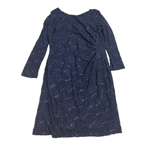 Lauren Ralph Lauren blue sequence Dress size 16 W - Gem