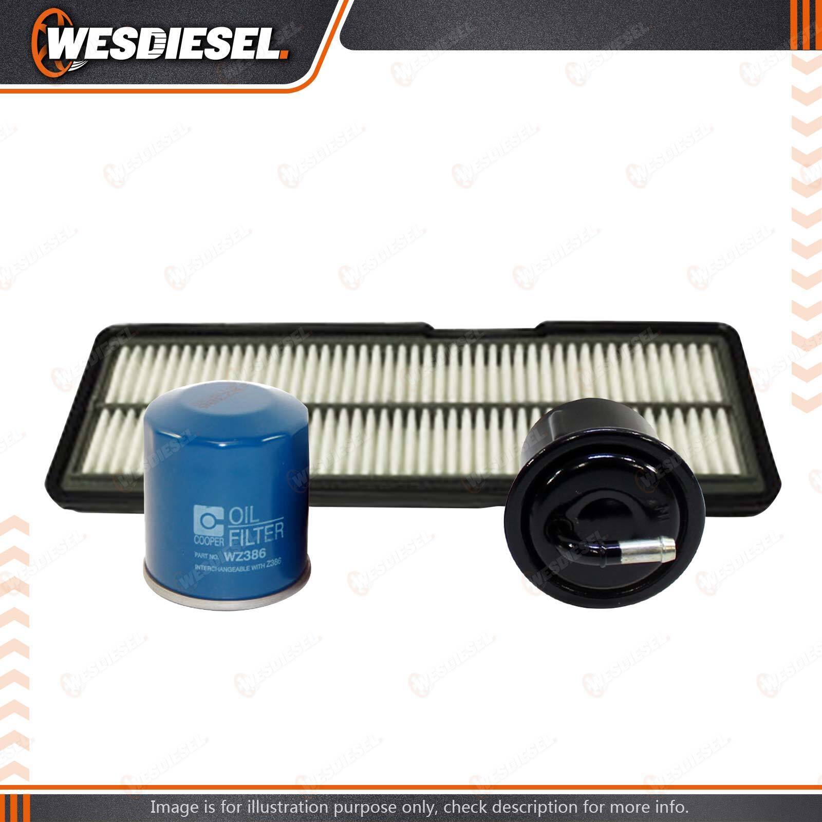 Wesfil Oil Air Fuel Filter Service Kit fits Daihatsu Mira L200 0.66L ...