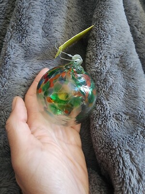 Kitras Hand Blown Art Glass Ball Tree of Enchantment Hanging Orb/Sun ...
