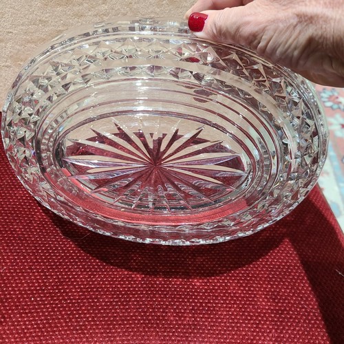 VINTAGE MONTEITH GLASS- OVAL SERVING BOWL DISH ♡ BEAUTIFUL DESIGN 11.5 ...