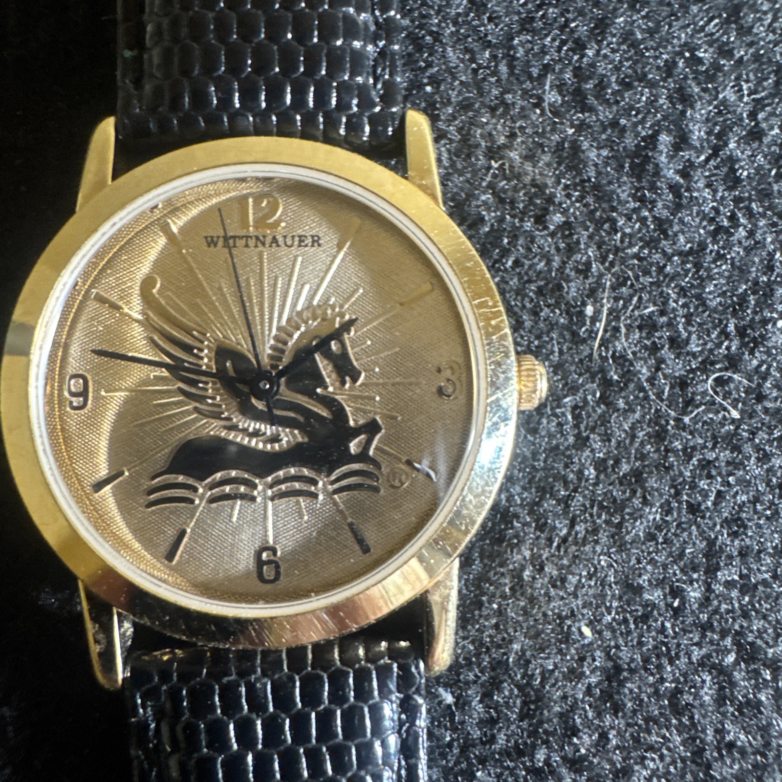 Rare Wittnauer Pegasus Quartz WR Analog 32.5mm Round … - Gem