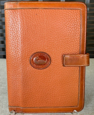 VTG Dooney & Bourke All Weather Leather Organizer Agenda Planner Small ...
