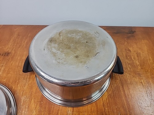 Vintage Duncan Hines 6 Qt Stock Pot w/ Lid 3 Ply 18-8 Stainless Steel ...