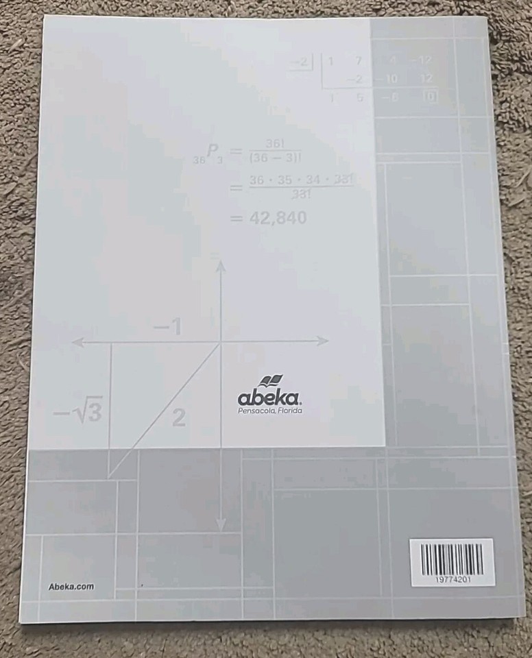 Abeka 10th grade Student Quiz/Test Algebra II | eBay