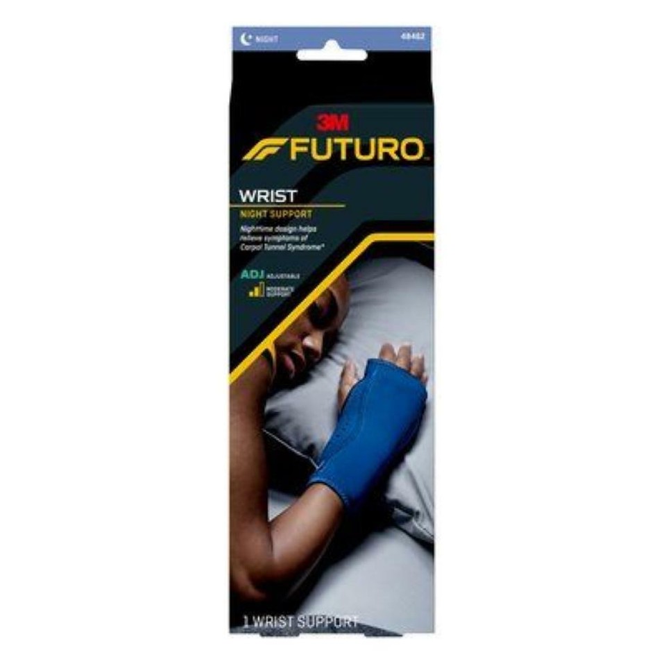 3M Futuro Wrist Sleep Support Brace Night Relief Carpal Tunnel Syndrome ...