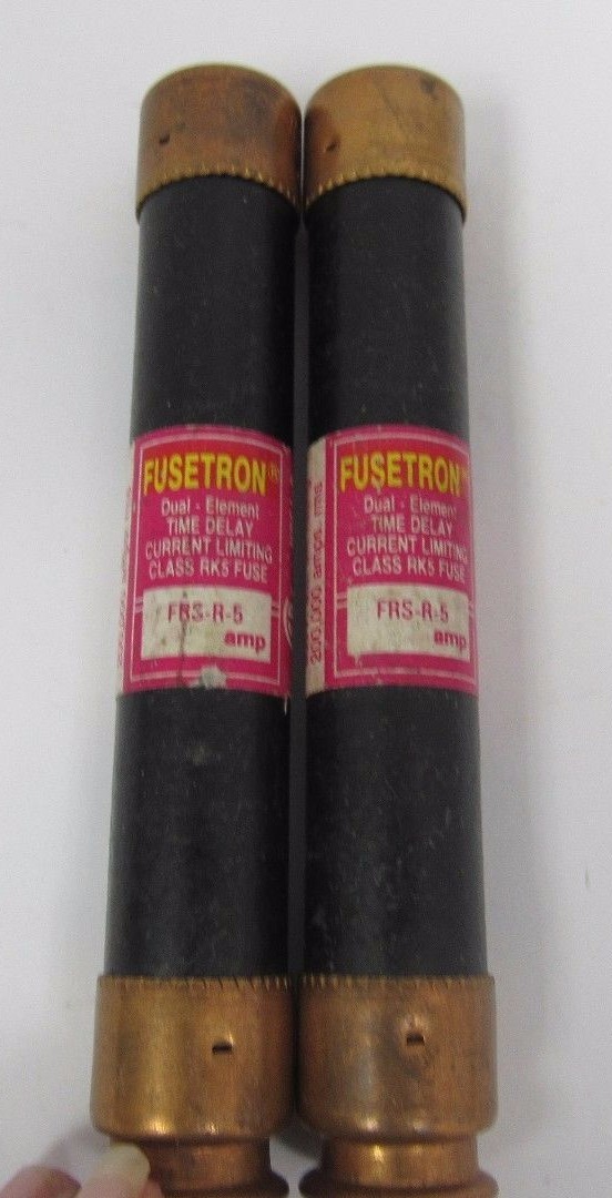 BUSS/FUSETRON DUAL-ELEMENT TIME-DELAY FUSE FRS-R-5A 600V(LOT OF 2) | eBay