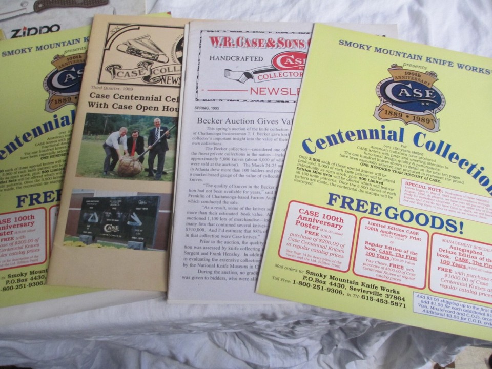 CASE 1995,96,2006,2007 CATALOGS & COLLECFTORS CLUB NEWSLETTERS LOT OF ...