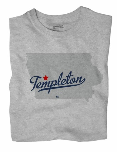 Templeton Iowa IA T-Shirt MAP | eBay