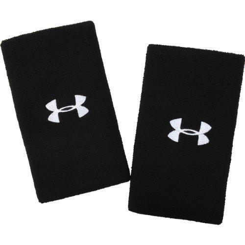 Under Armour Adult 6-inch Performance Wristband 2-Pack , Black (001 ...