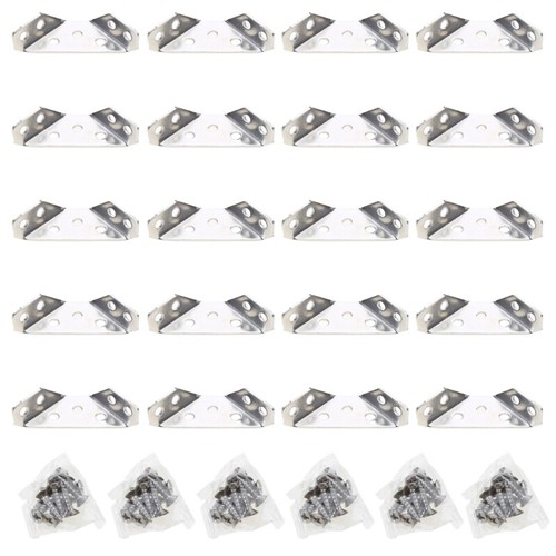 20Pcs Corner Brackets Metal Brackets Support Frame Corner Brackets ...