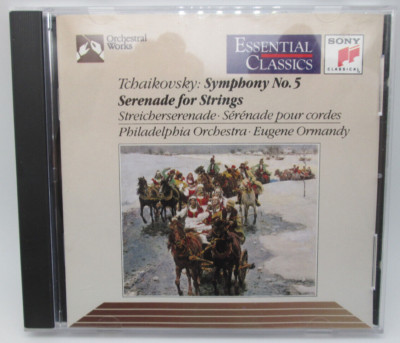 Tchaikovsky Symphony 5, Serenade for Strings (Philly, Ormandy) Sony SBK ...