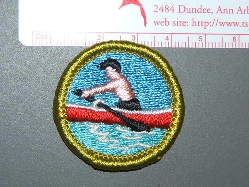 Boy Scout Merit Badge Rowing circa '62-'71 2845M | eBay