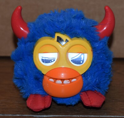 Furby Furbling Party Rocker Scoffby Blue Red Devil Horns Light Up Works ...
