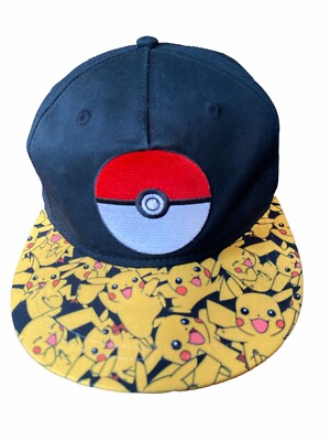 Pokemon Baseball Hat Cap Pikachu Nintendo Youth Snapback-adjustable | eBay