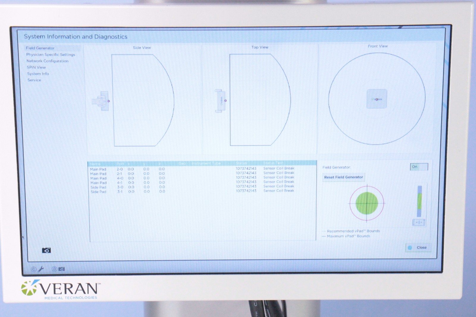 Veran SPiN SYS-3000 IG4 Thoracic Navigation Field Generator TESTED with ...