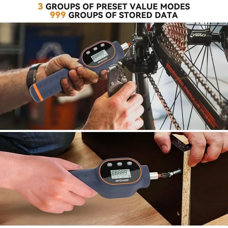 1/4" Digital Torque Drive Screwdriver 7.08-70.8 in-lbs Torque Wrench Driver Bit | eBay