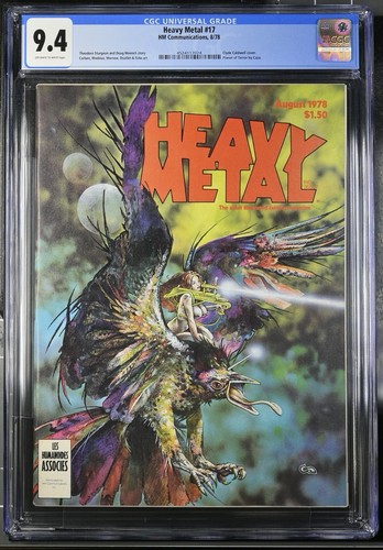 Heavy Metal 17 Cgc 9.4 Ow/w Pages 1978 Hm Communications | eBay
