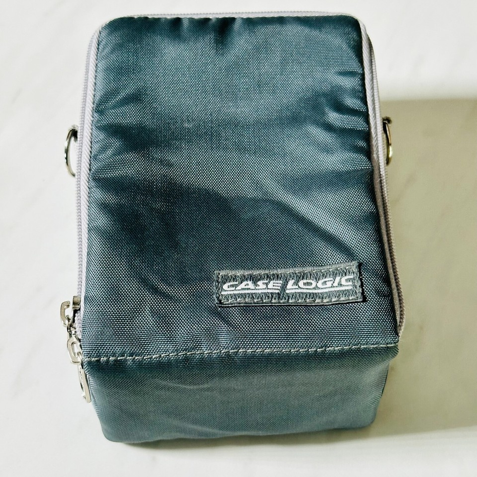 Case Logic Gray 10 Cassette Tape Storage Soft Case 3/4 Zip | eBay