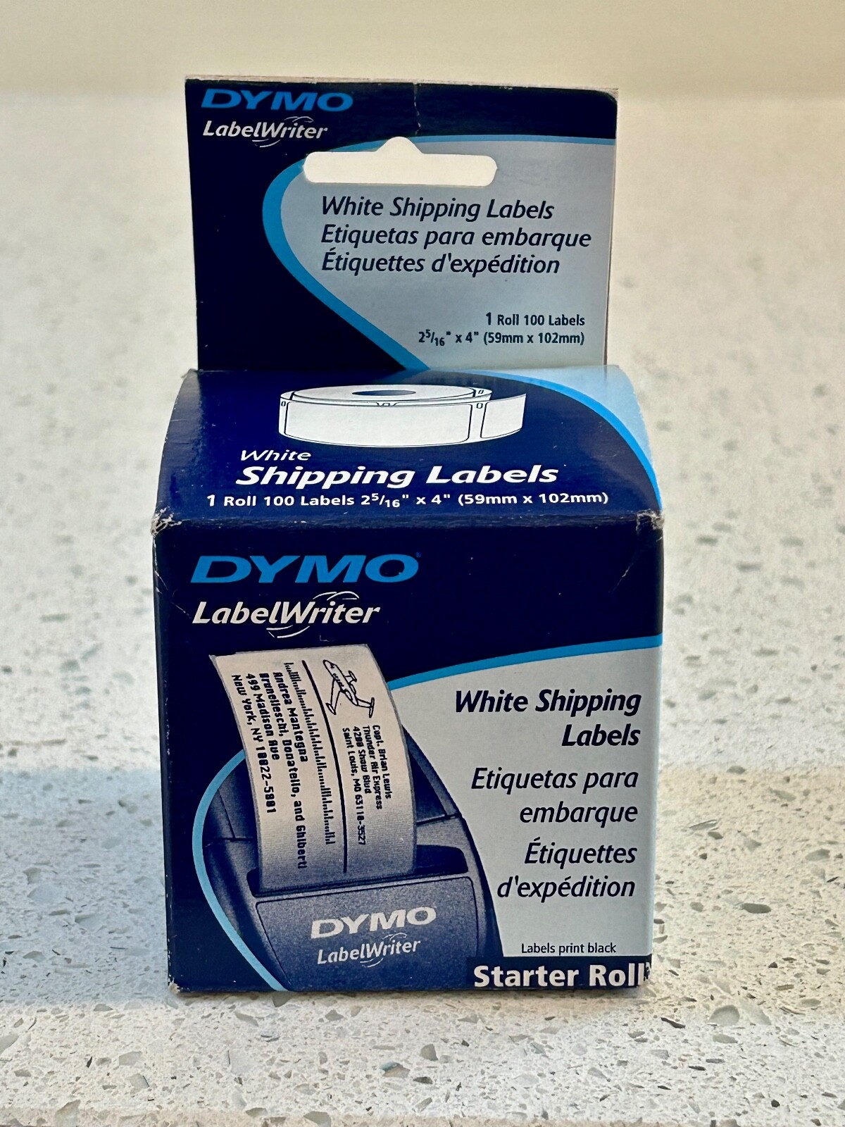 DYMO LabelWriter White Shipping Labels 1 Roll 100 Labels 2 5/16" x 4 ...