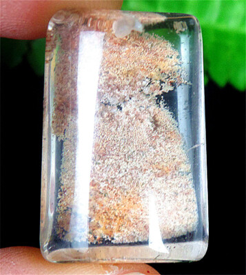 34x23x13mm Natural Pink Ghost Crystal Quartz Trapezoid Reiki Pendant ...