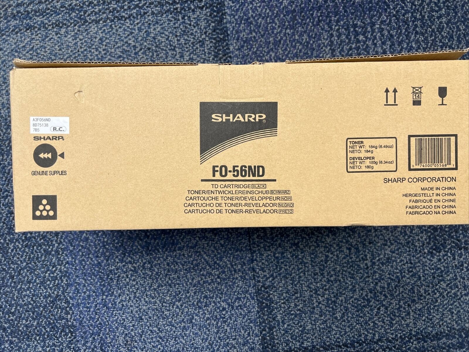New ! Genuine Sharp FO-2081 Black Toner Cartridge FO-56ND FO56nd ...