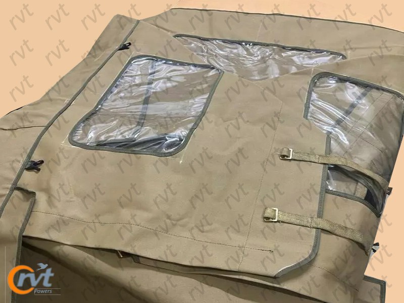 Complete Canvas Soft Top For JEEP WILLYS MB GPW Hotkiss OD Green/Brown ...